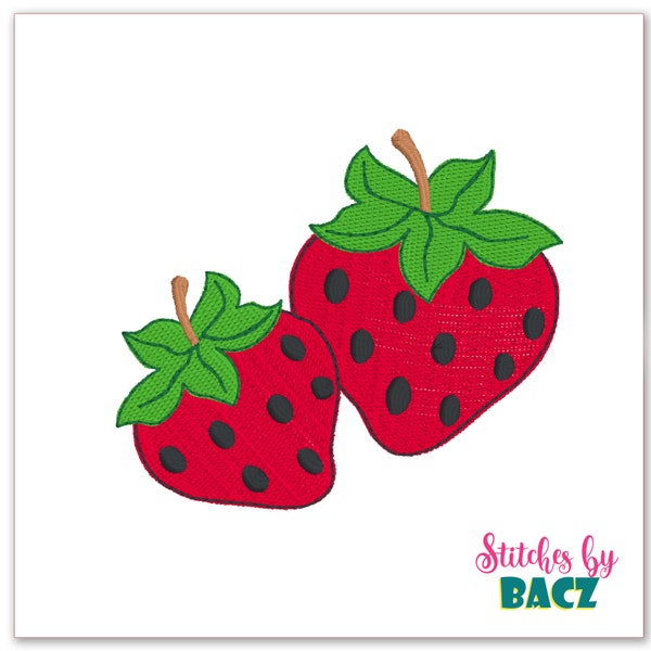 Strawberry Machine Embroidery Designs - Etsy