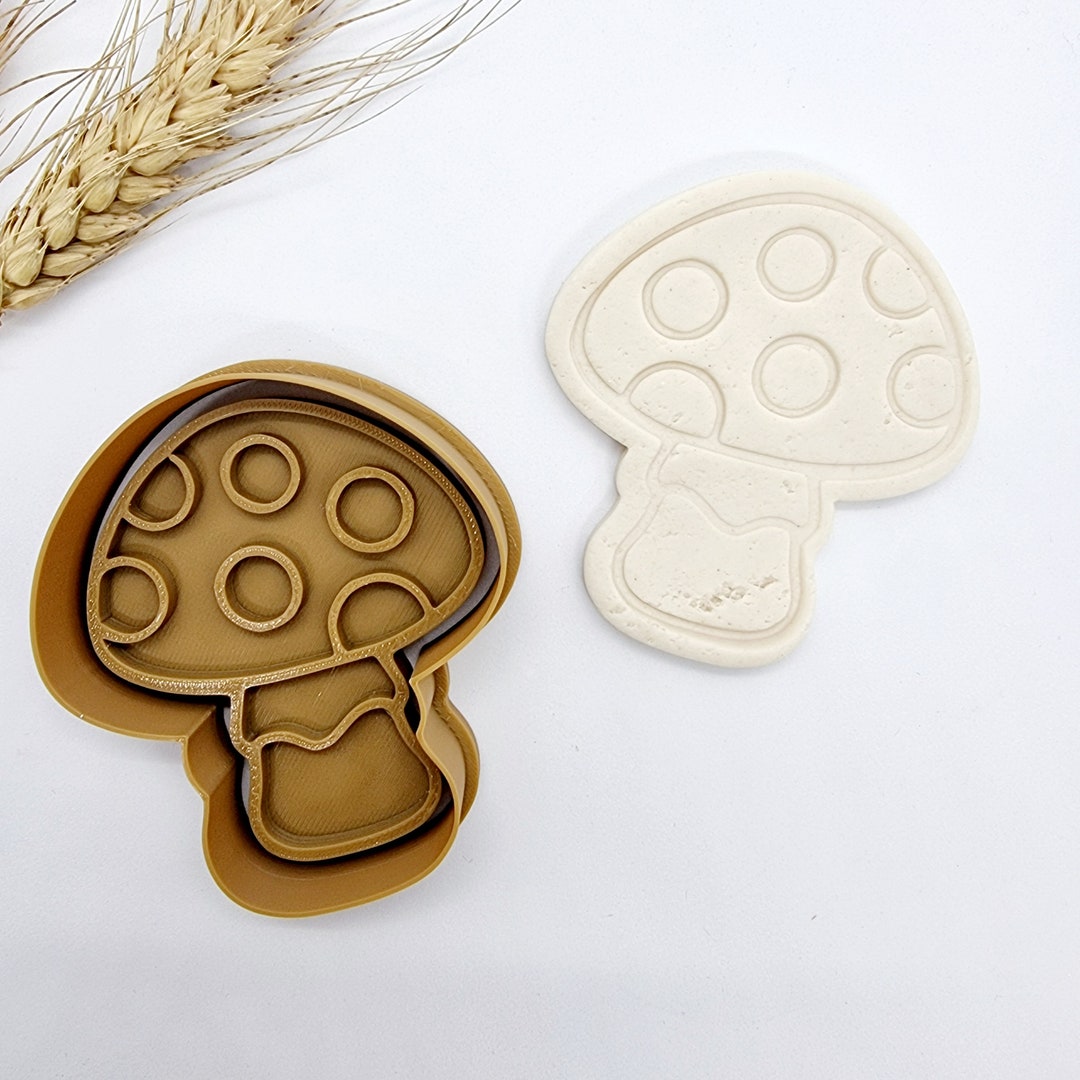 Toadstool Fairy Princess Themed Cookie Cutter & Fondant Embosser Stamp ...