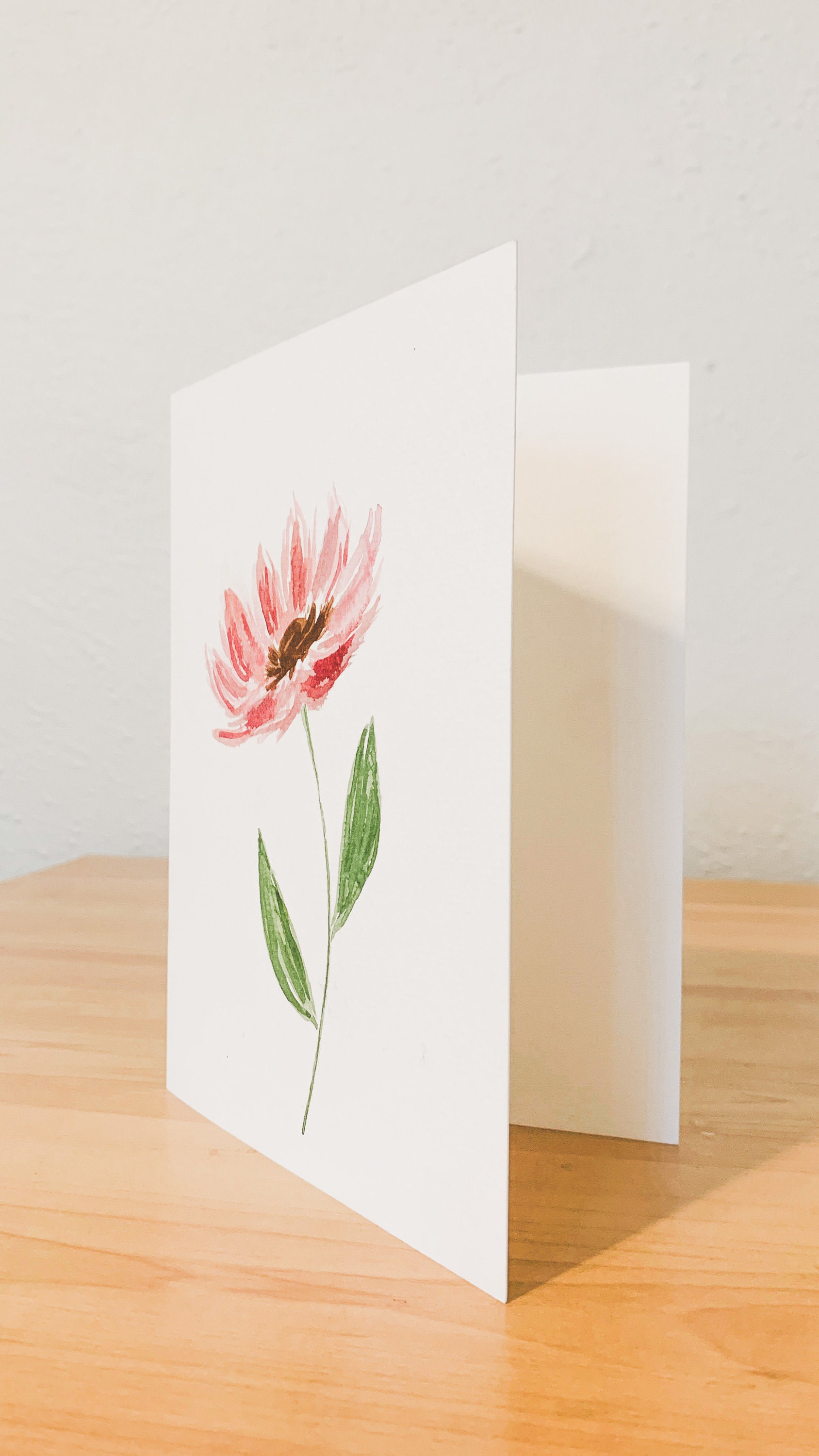Watercolor Original Floral Greeting Card - Etsy