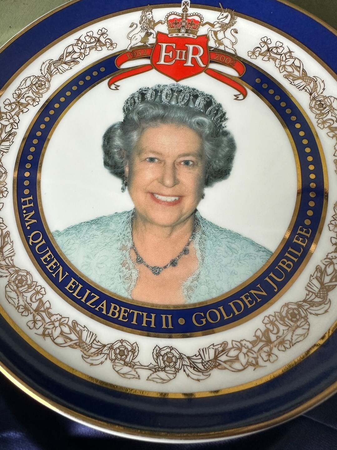 H.M. Queen Elizabeth's Golden Jubilee Plate 1952 - 2002 - Etsy