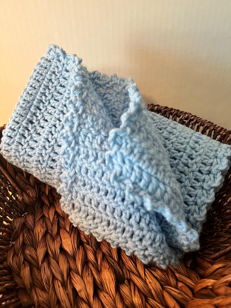 Mini Baby Blanket, Small Baby Blanket, Handmade Crochet Baby Blanket ...