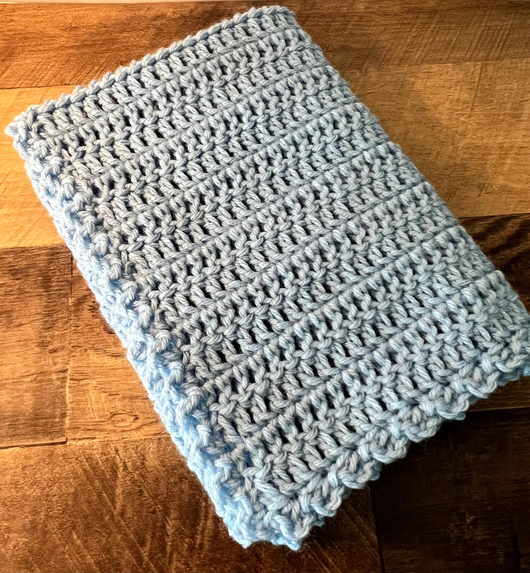 Mini Baby Blanket, Small Baby Blanket, Handmade Crochet Baby Blanket ...