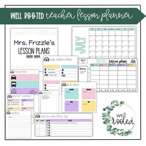 2024-2025 SIMPLE, EDITABLE Digital Teacher Lesson Planner - Etsy