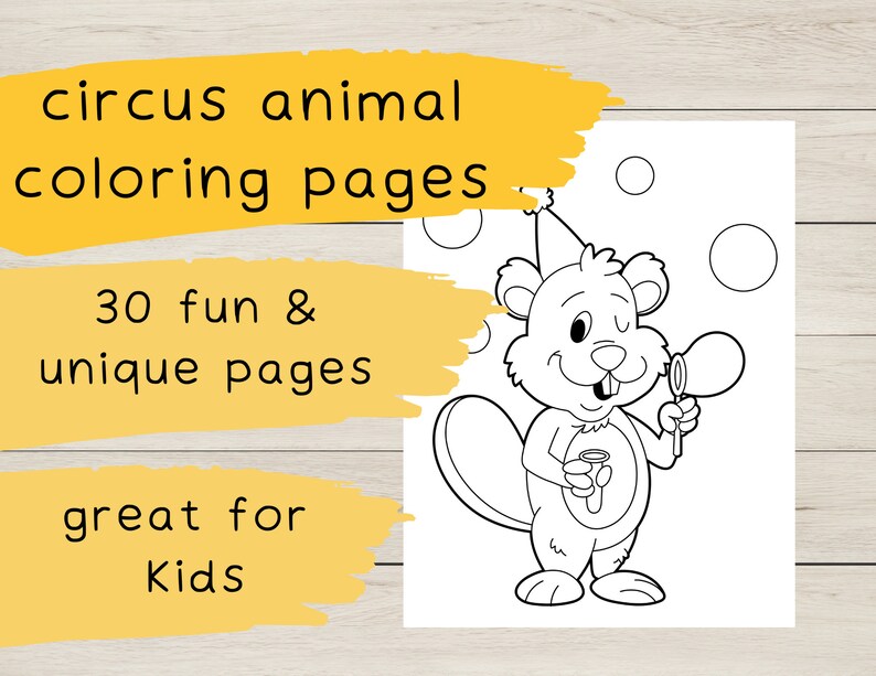 Circus Animal Coloring Pages | Adult and Kid Coloring Pages |toddler ...