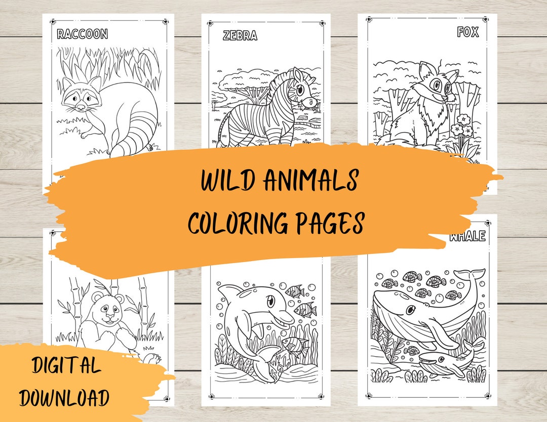 Wild Animal Coloring Pages | Adult and Kid Coloring Pages | Toddler ...