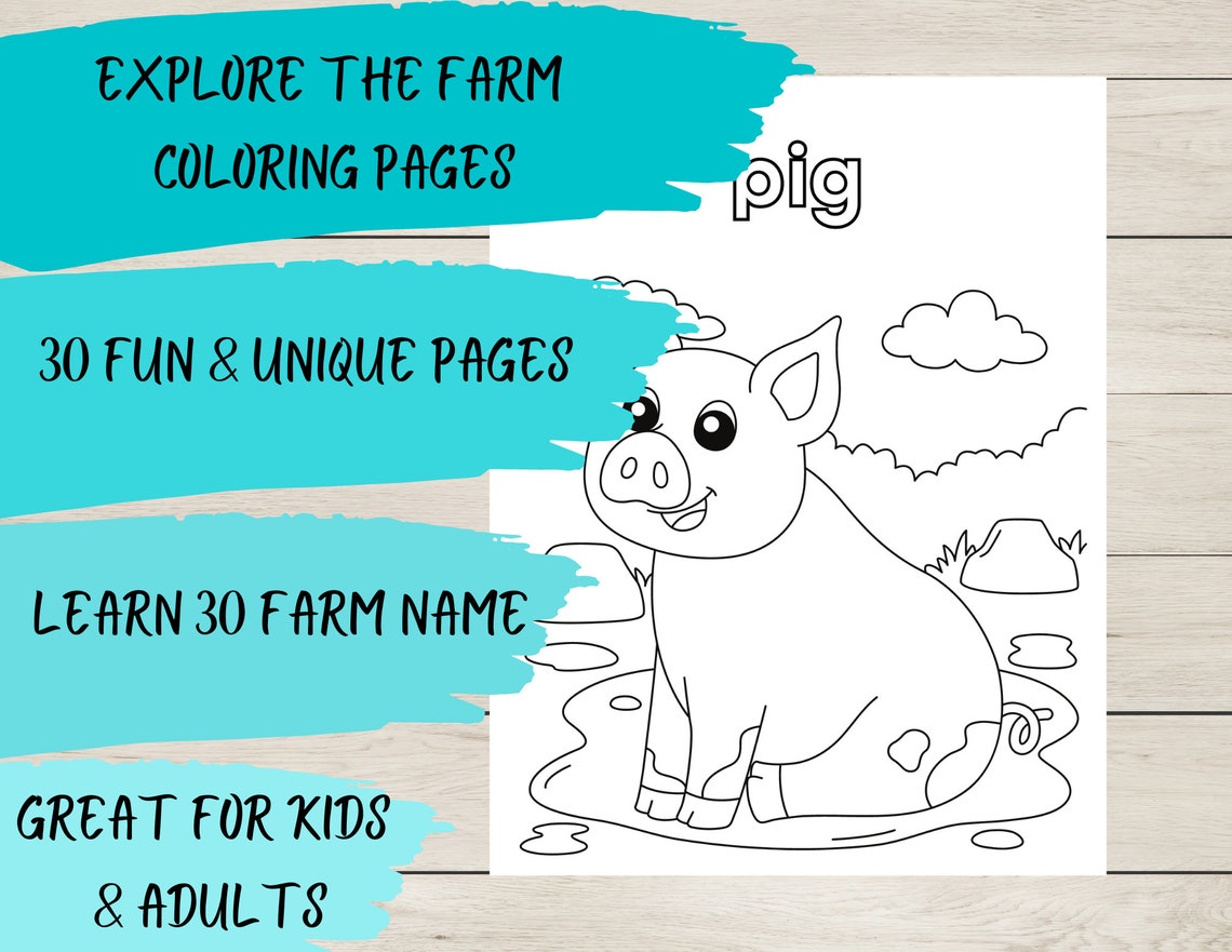Farm Animals Coloring Pages | Adult and Kid Coloring Pages | Toddler ...