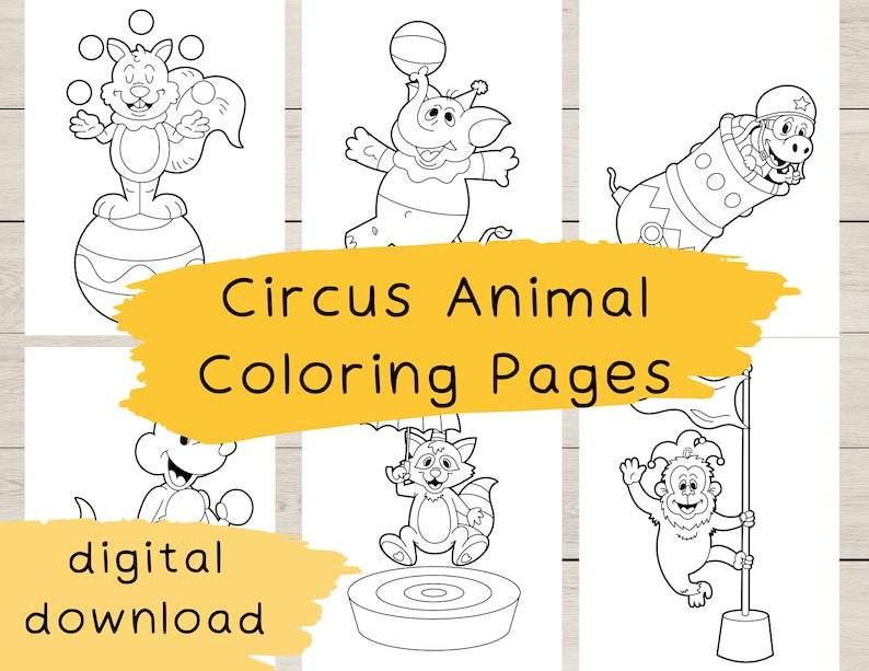 Circus Animal Coloring Pages | Adult and Kid Coloring Pages |toddler ...