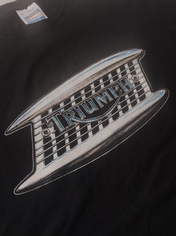 RARE 80s Triumph Motorcycles Screen Of Stars Fruit Of… - Gem