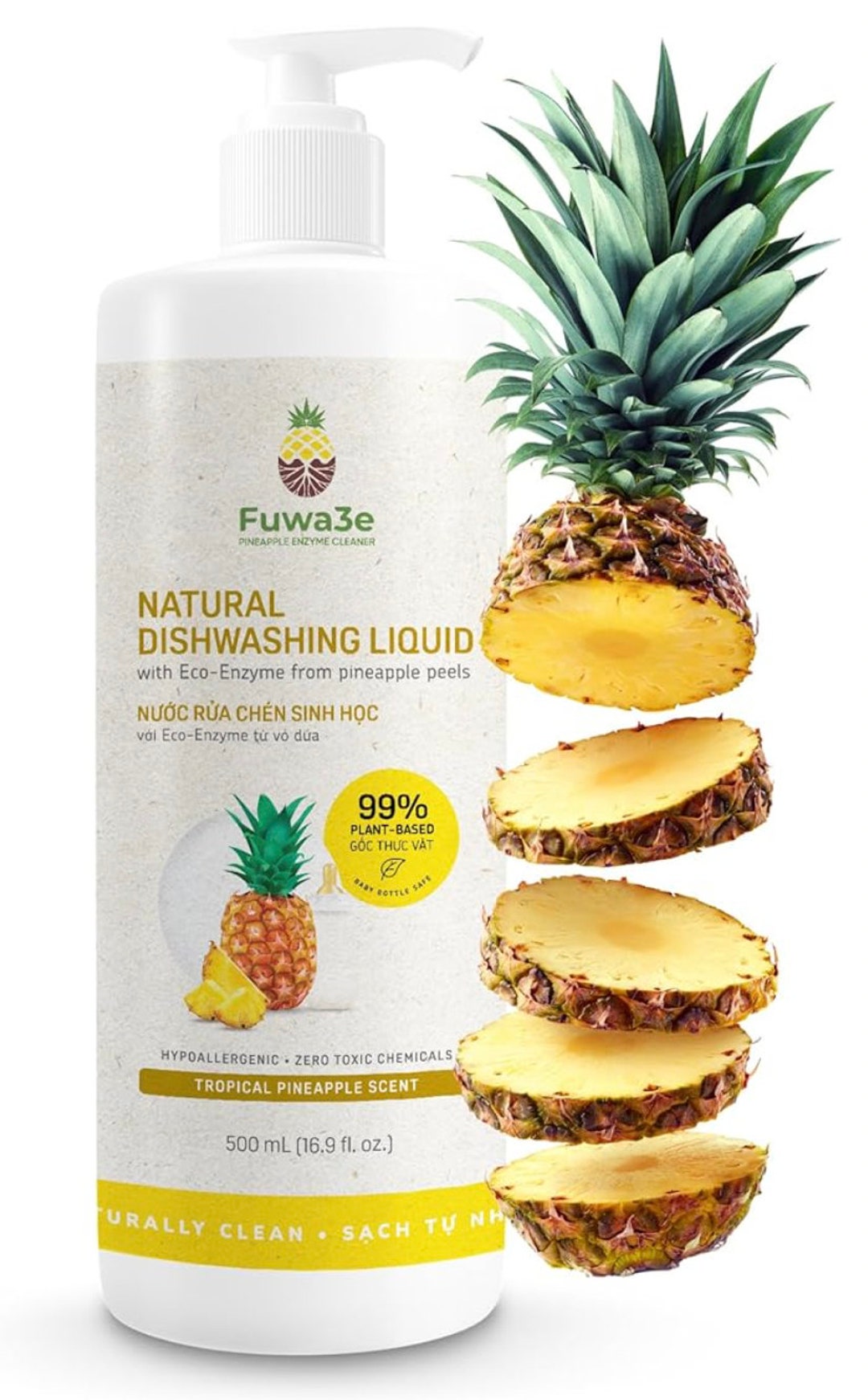 Eco Dishwashing Liquid 500ml, Natural Diswahing Liquid From Fermentation Process With Pineapple ...