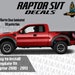 2010 - 2014 Ford Raptor SVT Decals - Topographic Desing off Road Matte ...