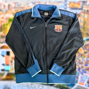 Nike Fc Barcelona Track Jacket - Etsy