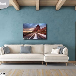 Red Rocks Amphitheater: Snowy Sunrise Colorado, Print, Canvas, Metal ...