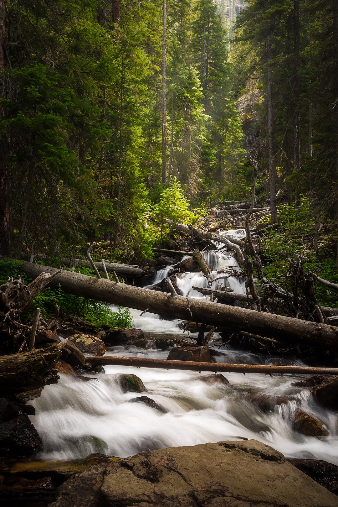 Cataract Lake Colorado Waterfall Print: Forest Landscape Wall Art - Etsy