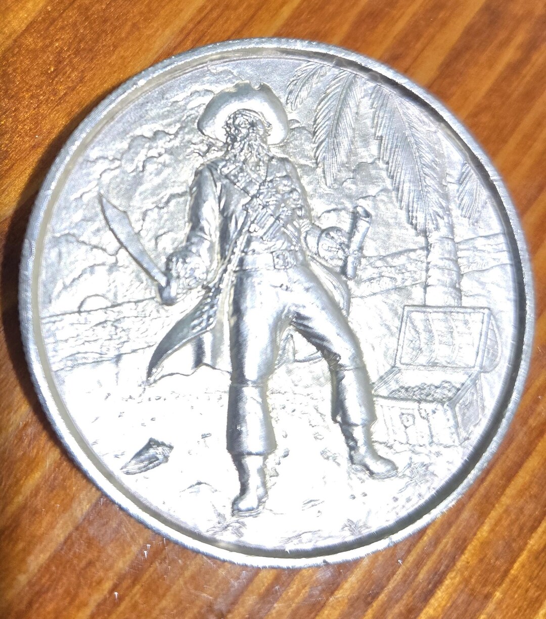 2 Troy Ounce Pirate Coin Made of .999 Pure Silver - Etsy