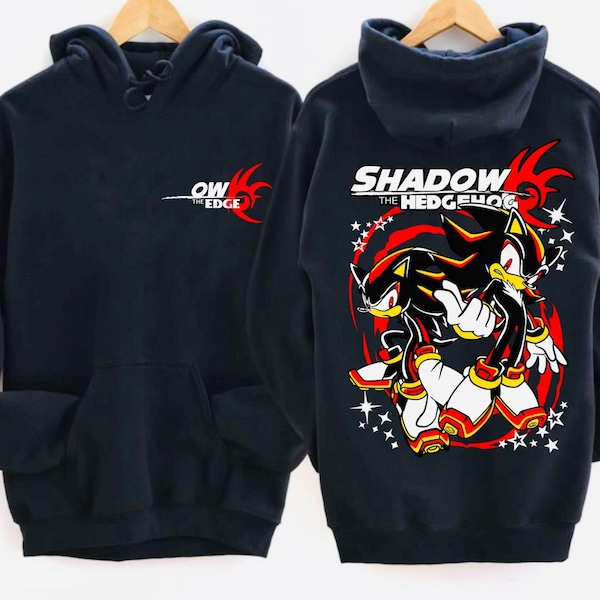 Shadow the Hedgehog Hoodie - Etsy