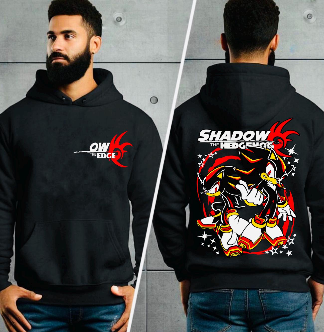 Hedgehog Shadow Anime Hoodie, Anime Vintage Grunge Gothic Metal Graphic ...