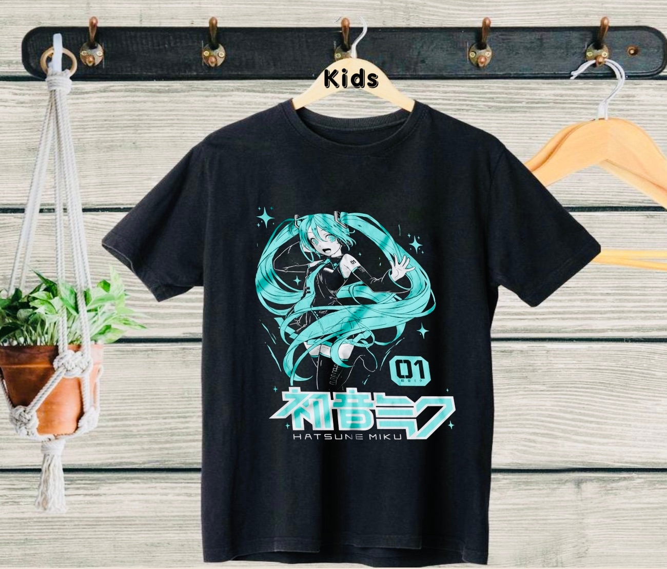 Hatsune Miku T-shirt Kids , Kids Anime T-shirt, Youth Clothes, Gift ...