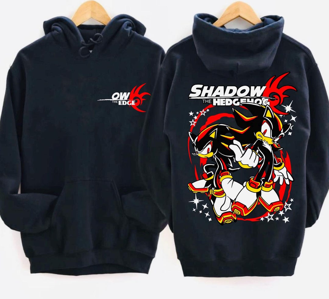 Hedgehog Shadow Anime Hoodie, Anime Vintage Grunge Gothic Metal Graphic ...