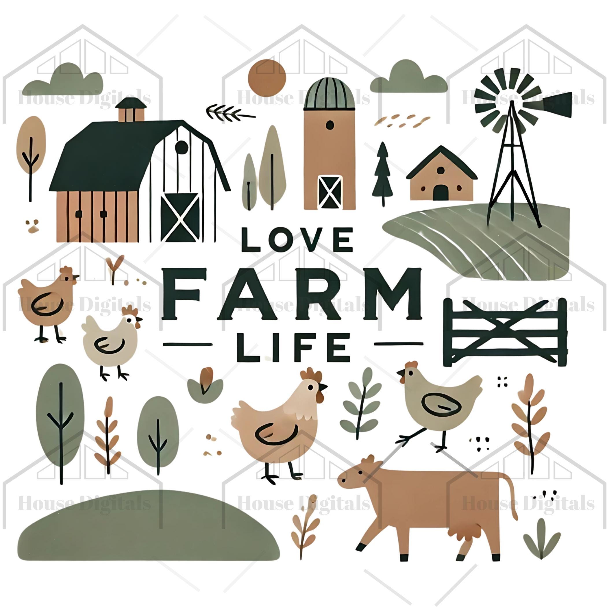 Love Farm Life Chickens and Kids Png, Farm Fresh Eggs Png, Local Shirt ...