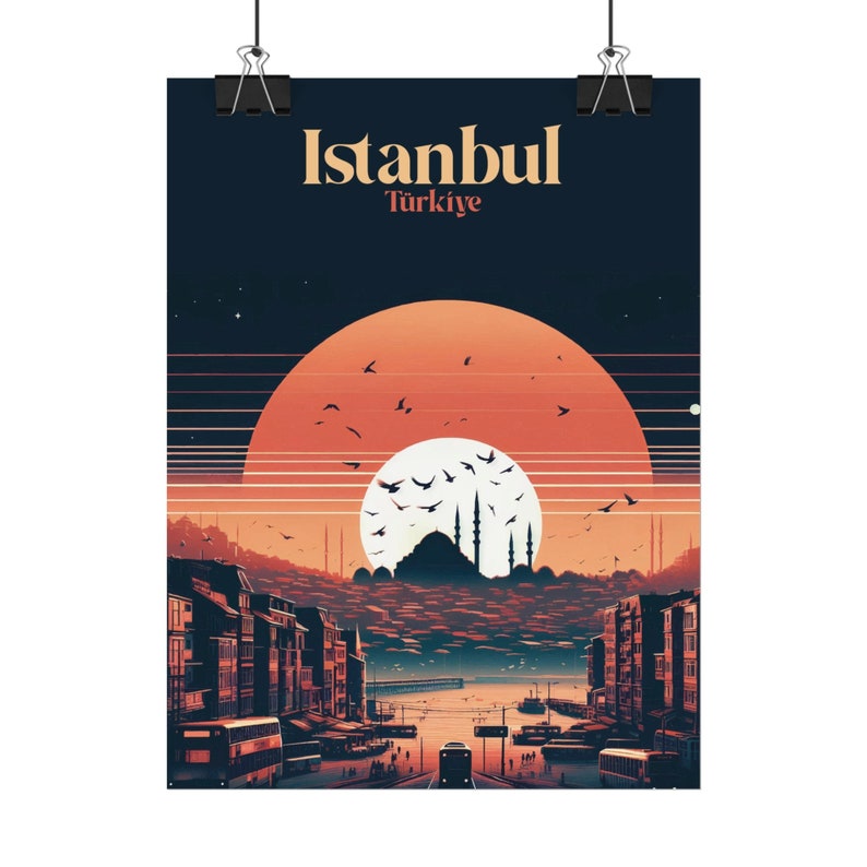 Physical Product... Istanbul City Poster, Travel Poster, Capitals ...