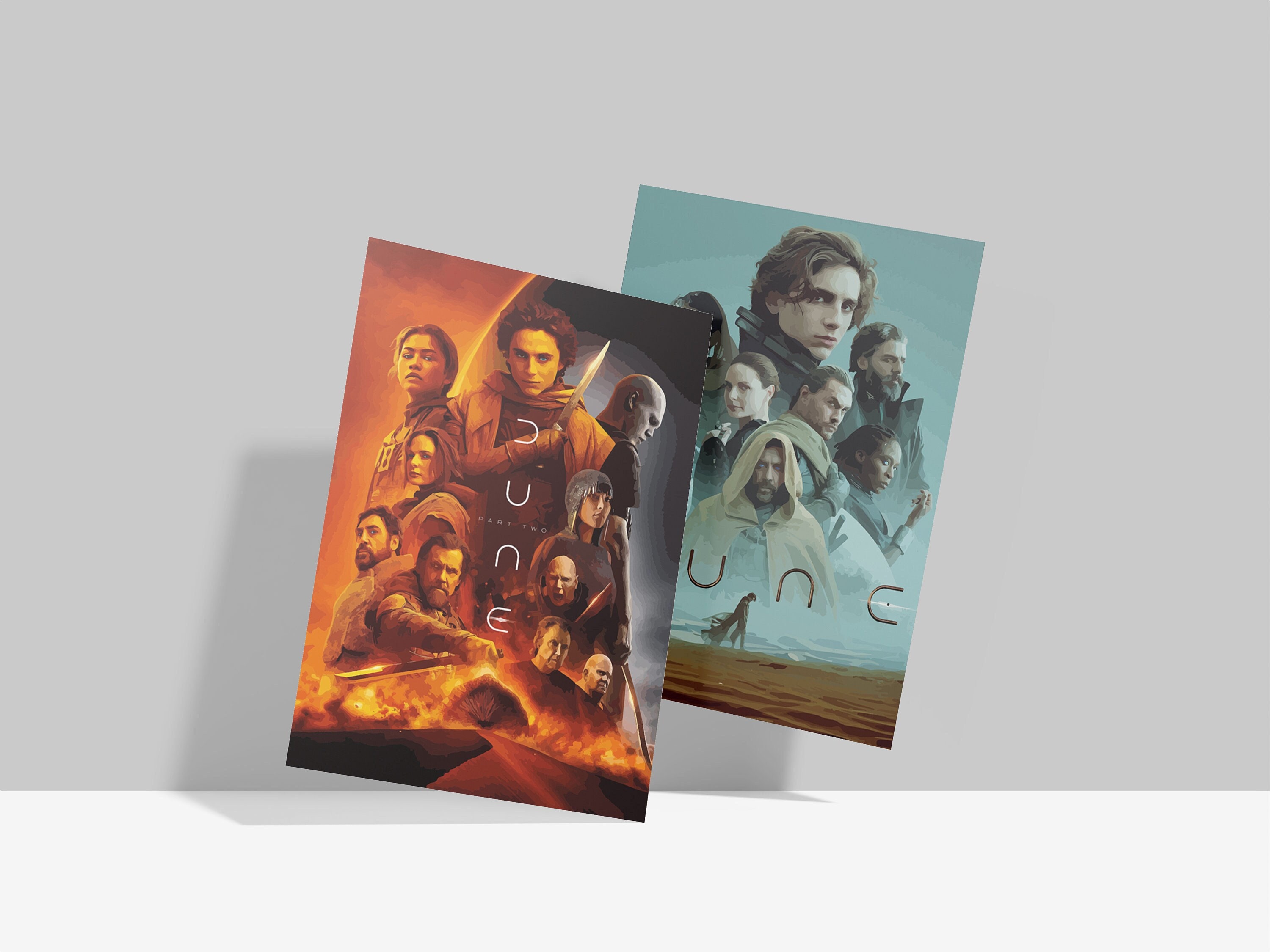 Dune Part 1, Dune Part 2 Timothée Chalamet Vector Poster Digital Poster ...