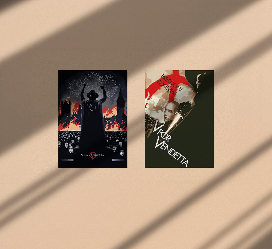 V for Vendetta, Hugo Weaving, Natalie Portman, Poster Vector Posters ...