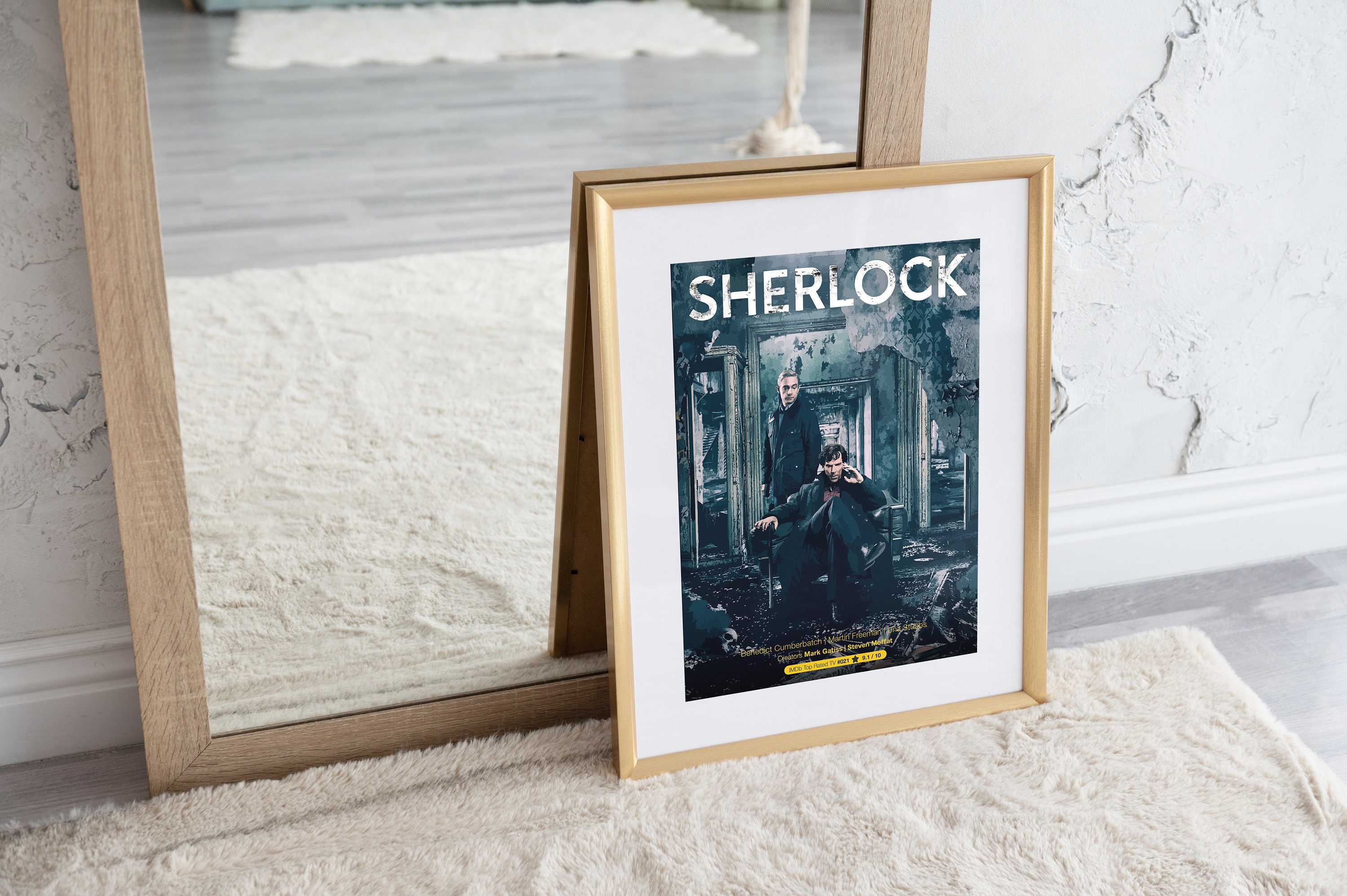 Sherlock Vector Poster Tv Series Series Imdbtop 250 TV Series Digital ...