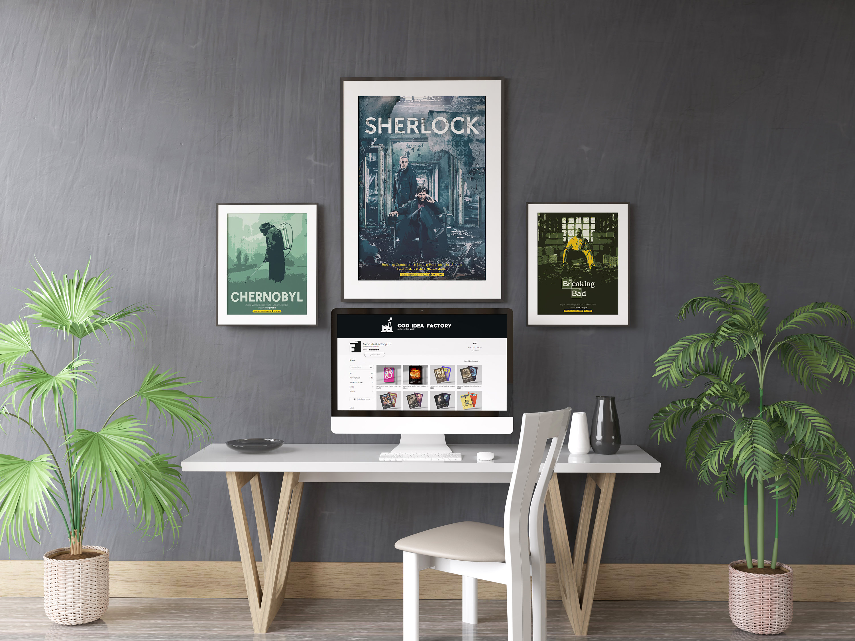 Sherlock Vector Poster Tv Series Series Imdbtop 250 TV Series Digital ...