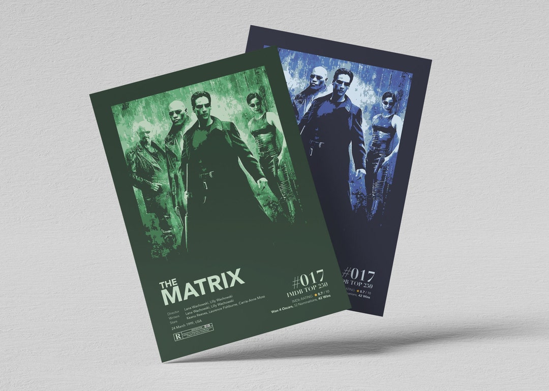 The Matrix, Keanu Reeves, Laurence Fishburne, Hugo Weaving, Poster ...
