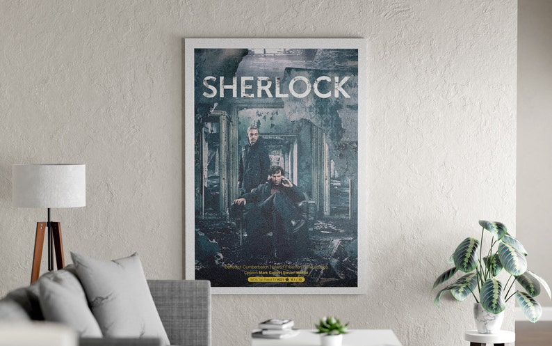 Sherlock Vector Poster Tv Series Series Imdbtop 250 TV Series Digital ...