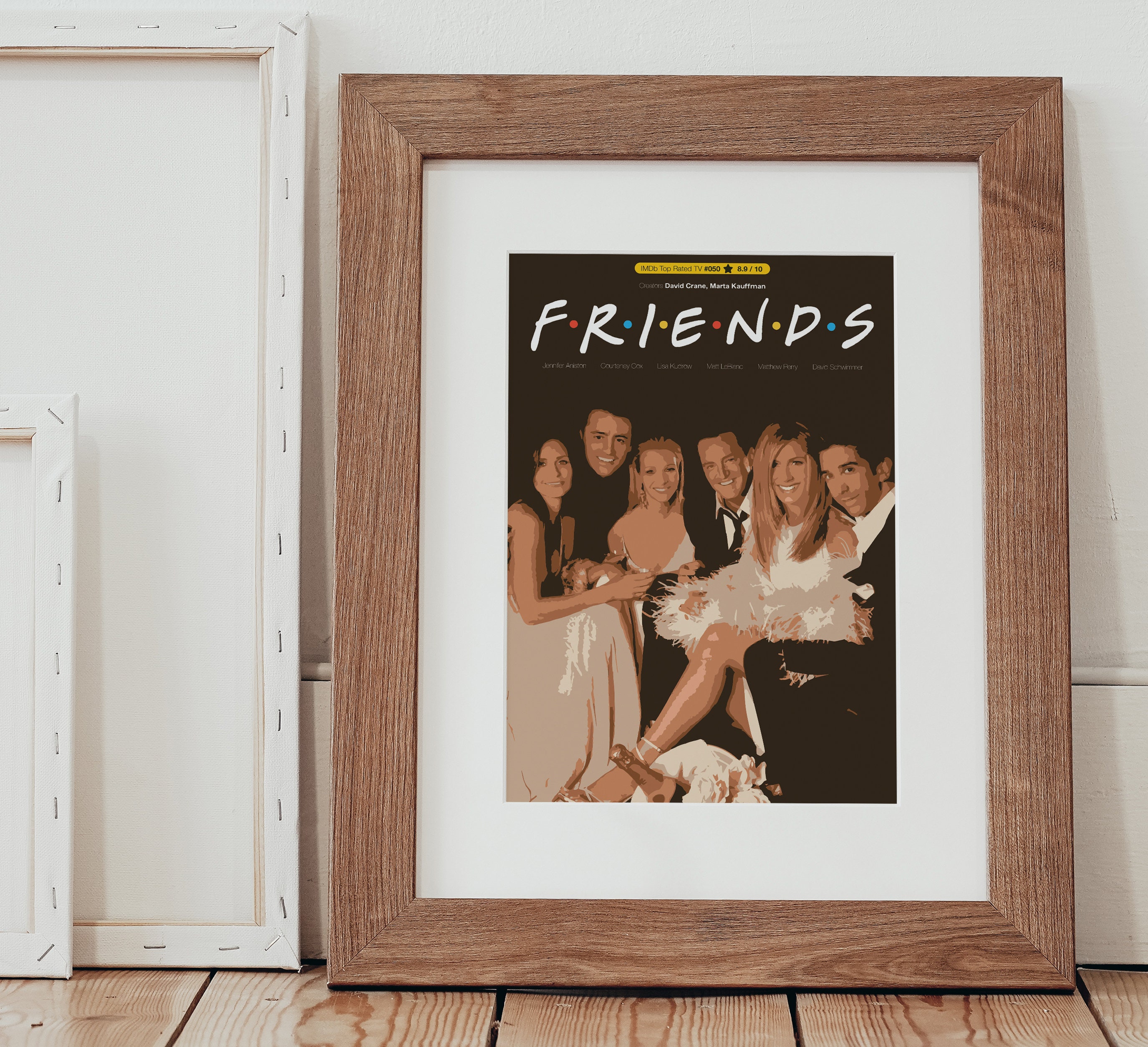 Friends Vector Poster Tv Series Series Imdbtop 250 TV - Etsy