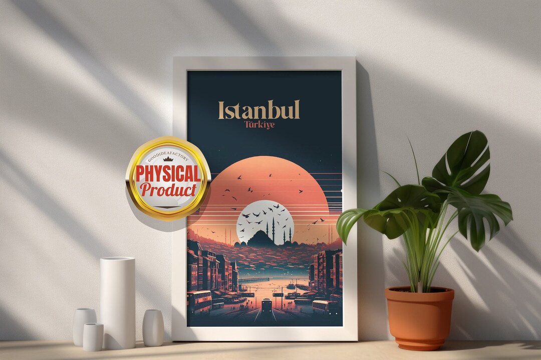 Physical Product... Istanbul City Poster, Travel Poster, Capitals ...