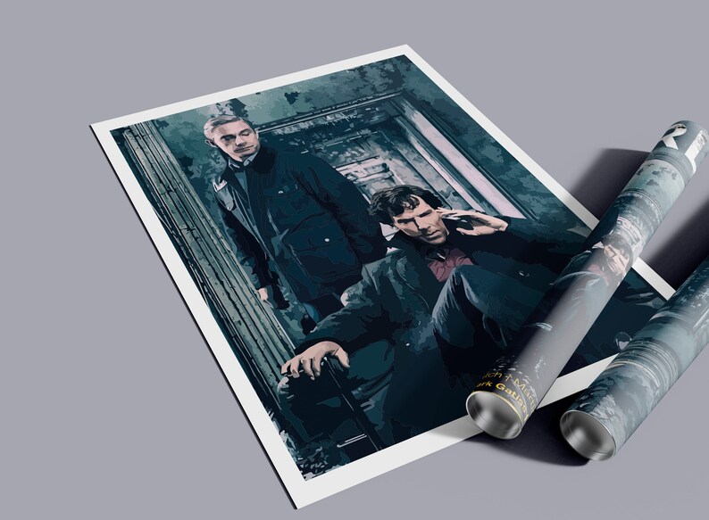 Sherlock Vector Poster Tv Series Series Imdbtop 250 TV Series Digital ...