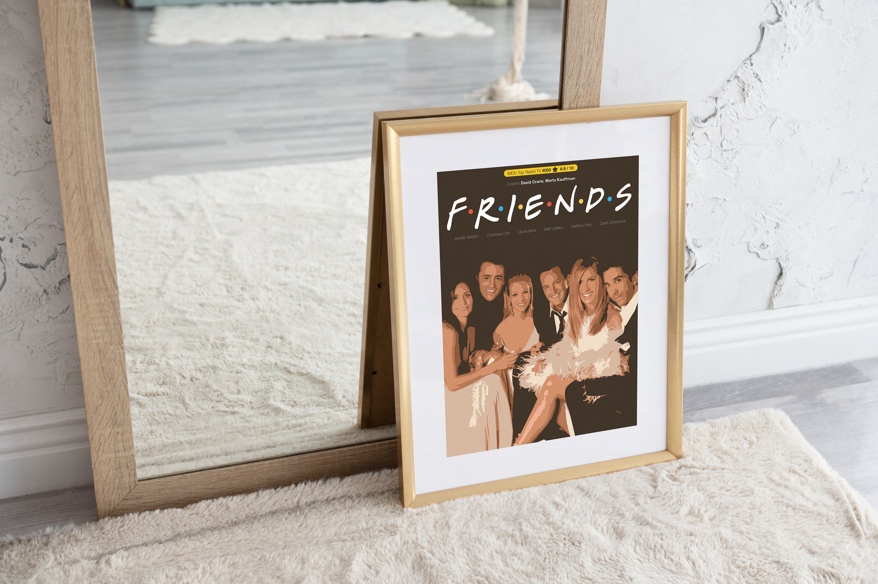 Friends Vector Poster Tv Series Series Imdbtop 250 TV - Etsy