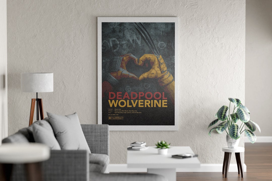 Deadpool and Wolverine, Ryan Reynolds, Hugh Jackman, Vector Poster Hand ...