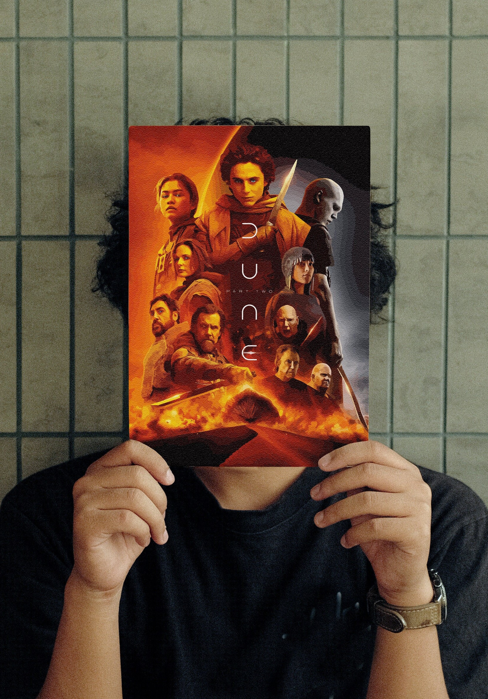 Dune Part 1, Dune Part 2 Timothée Chalamet Vector Poster Digital Poster ...