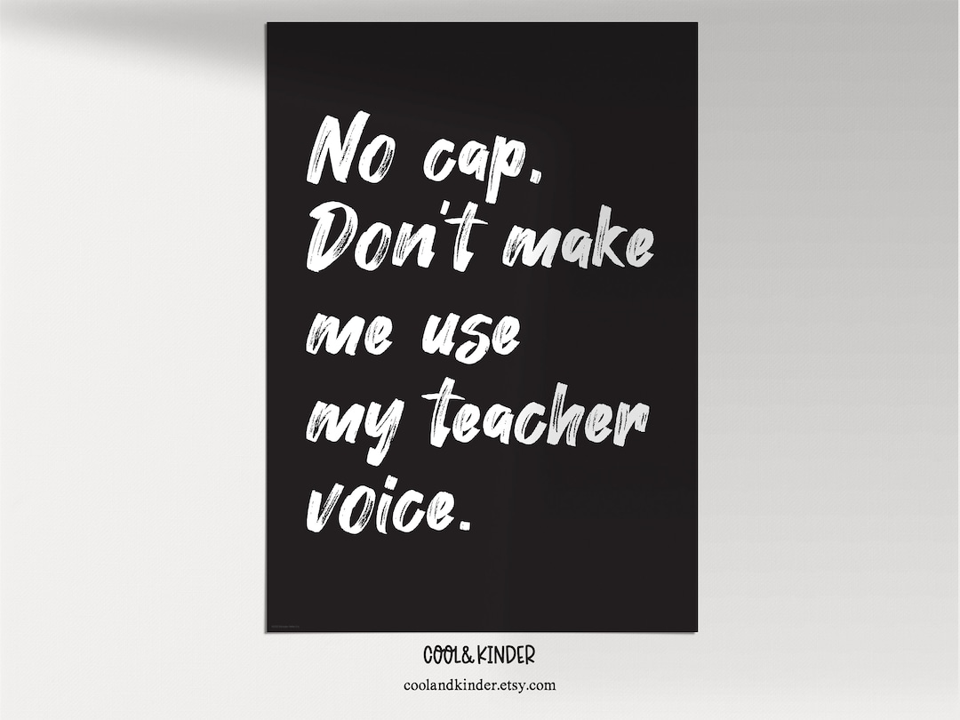 Middle School Classroom Poster, Funny Teacher Gift, High School ...