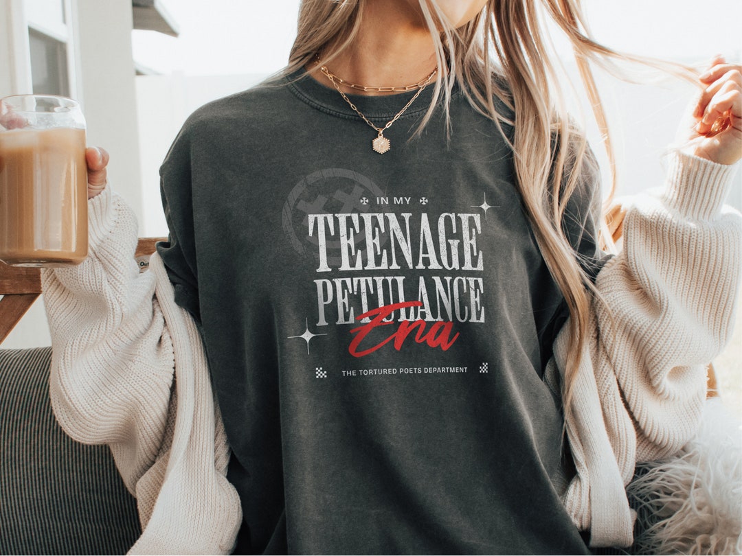 In My Teenage Petulance Era Down Bad Lyrical Concert Tee TTPD Taylor ...