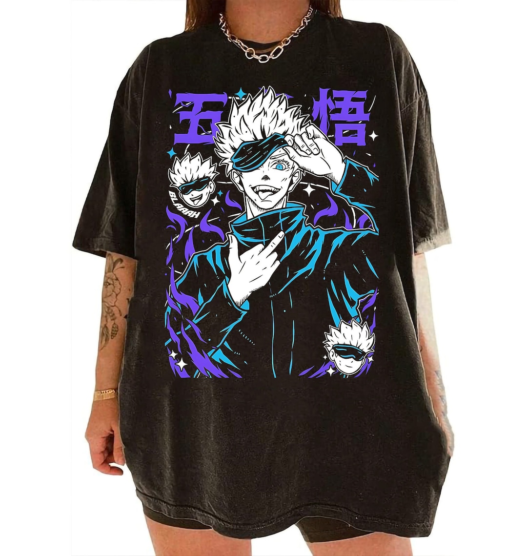 Vintage Gojo Satoru Shirt, Sweatshirt, Hoodie, Gojo Shirt, Satoru Shirt ...