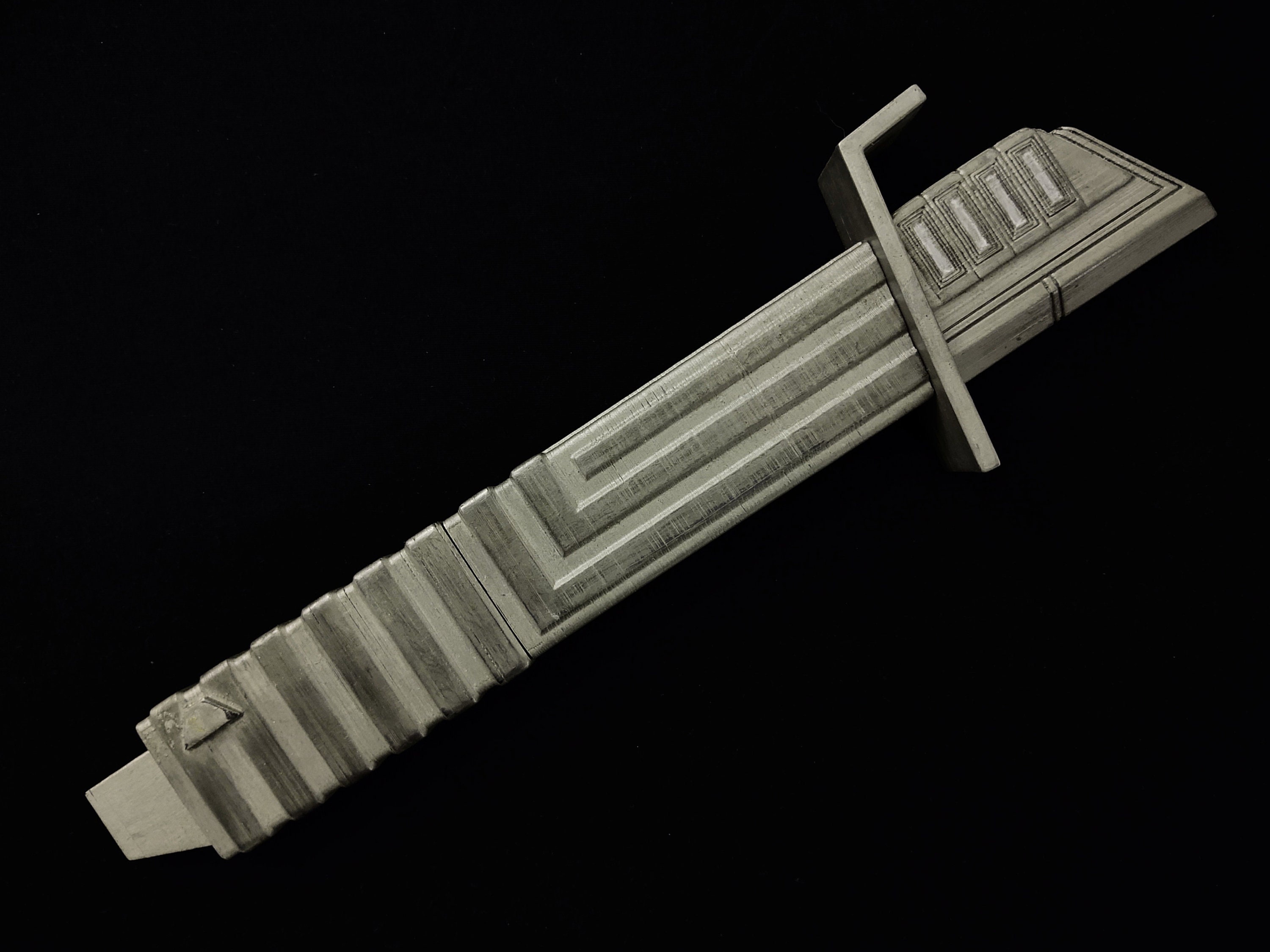 3d Printed Mandalorian Darksaber Hilt Vizla replica Prop - Etsy