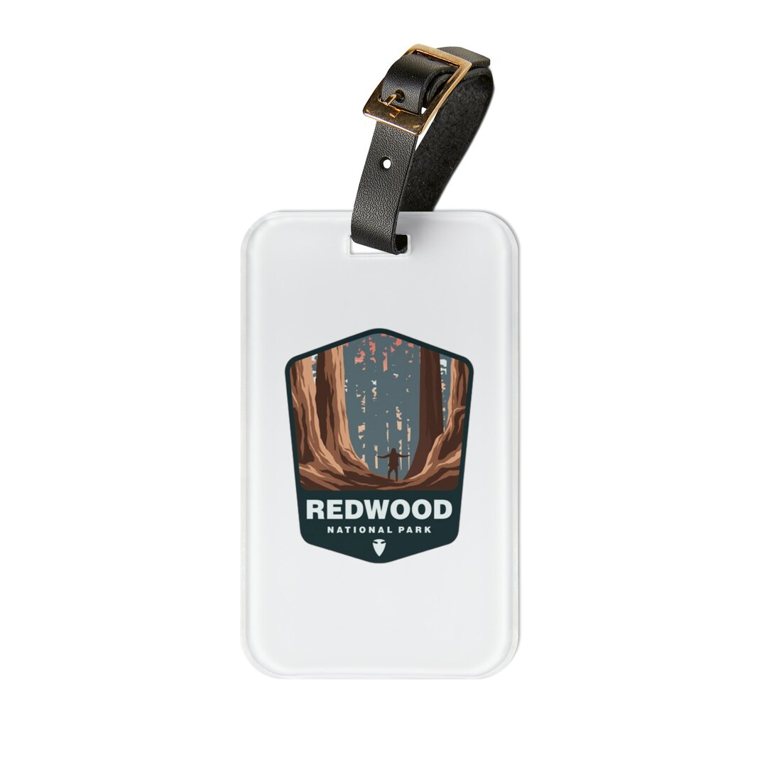 Redwood National Park Luggage Tag - Etsy