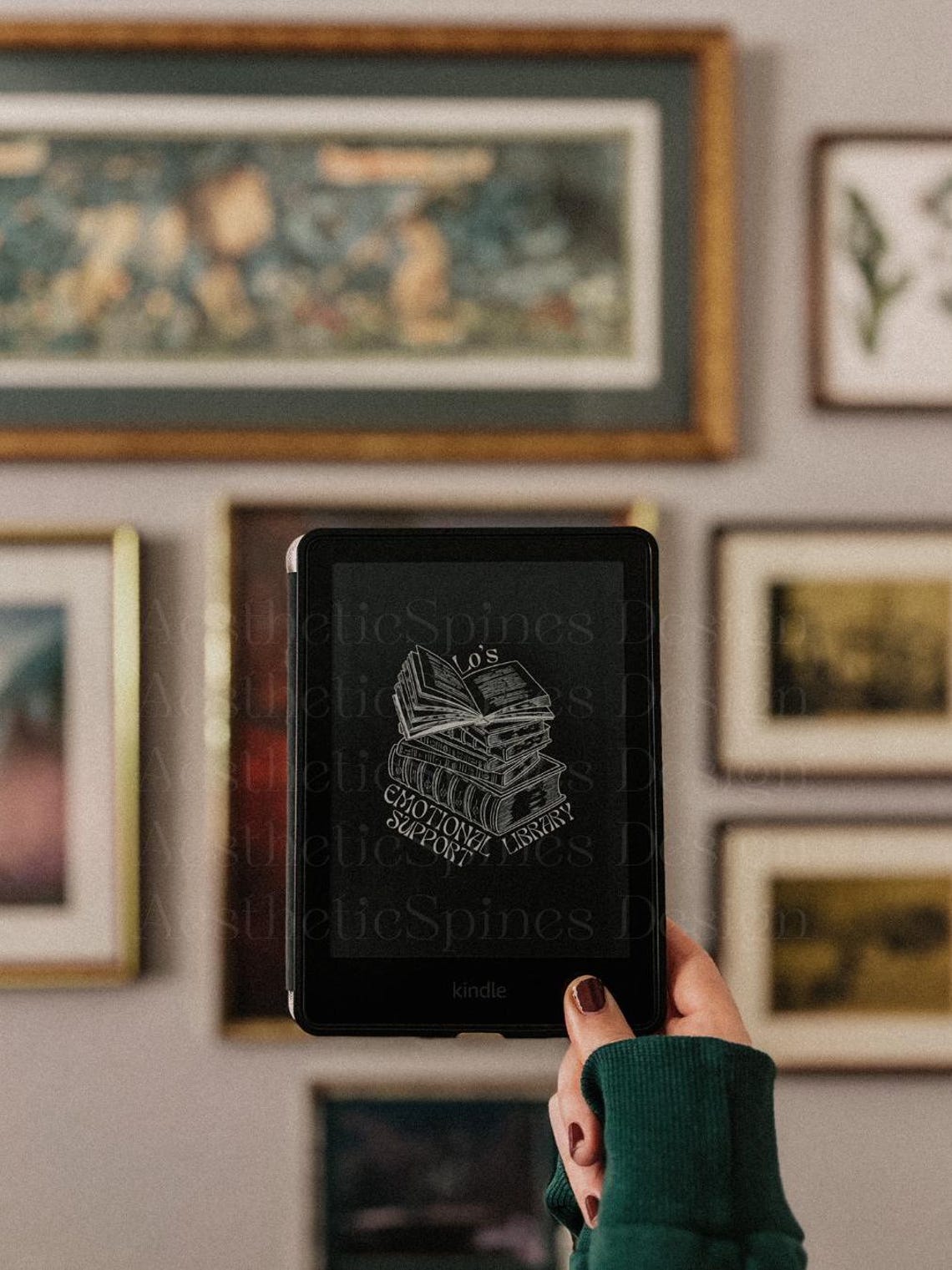 Bookish E-reader Lock Screen, Kindle Lock Screen, Kindle Paperwhite ...