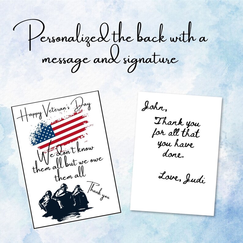 Happy Veteran's Day Card Printable, Thank You for Your Service ...