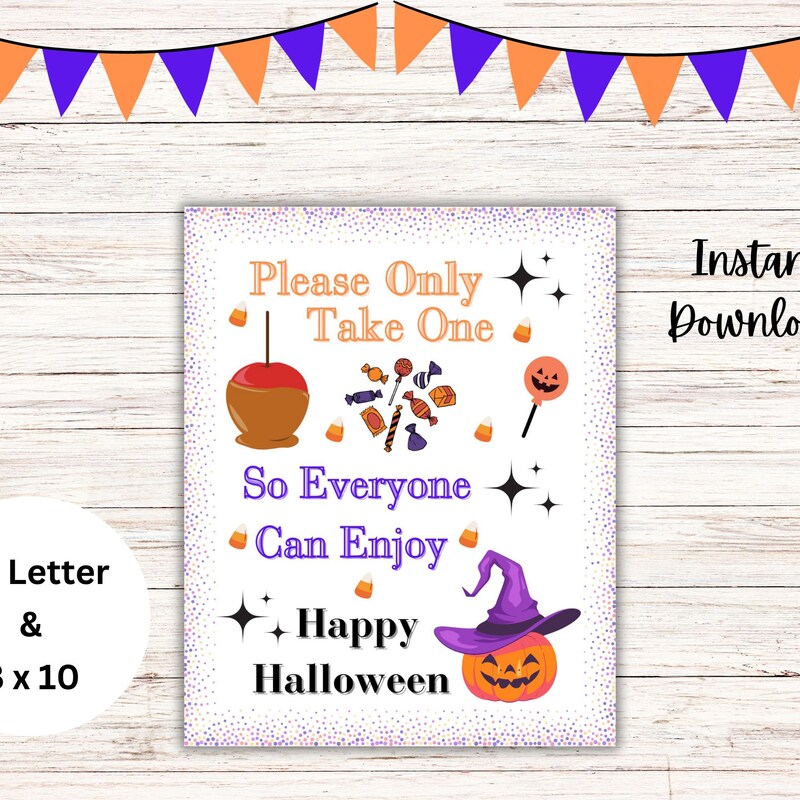 Please Take Only One Sign - Etsy