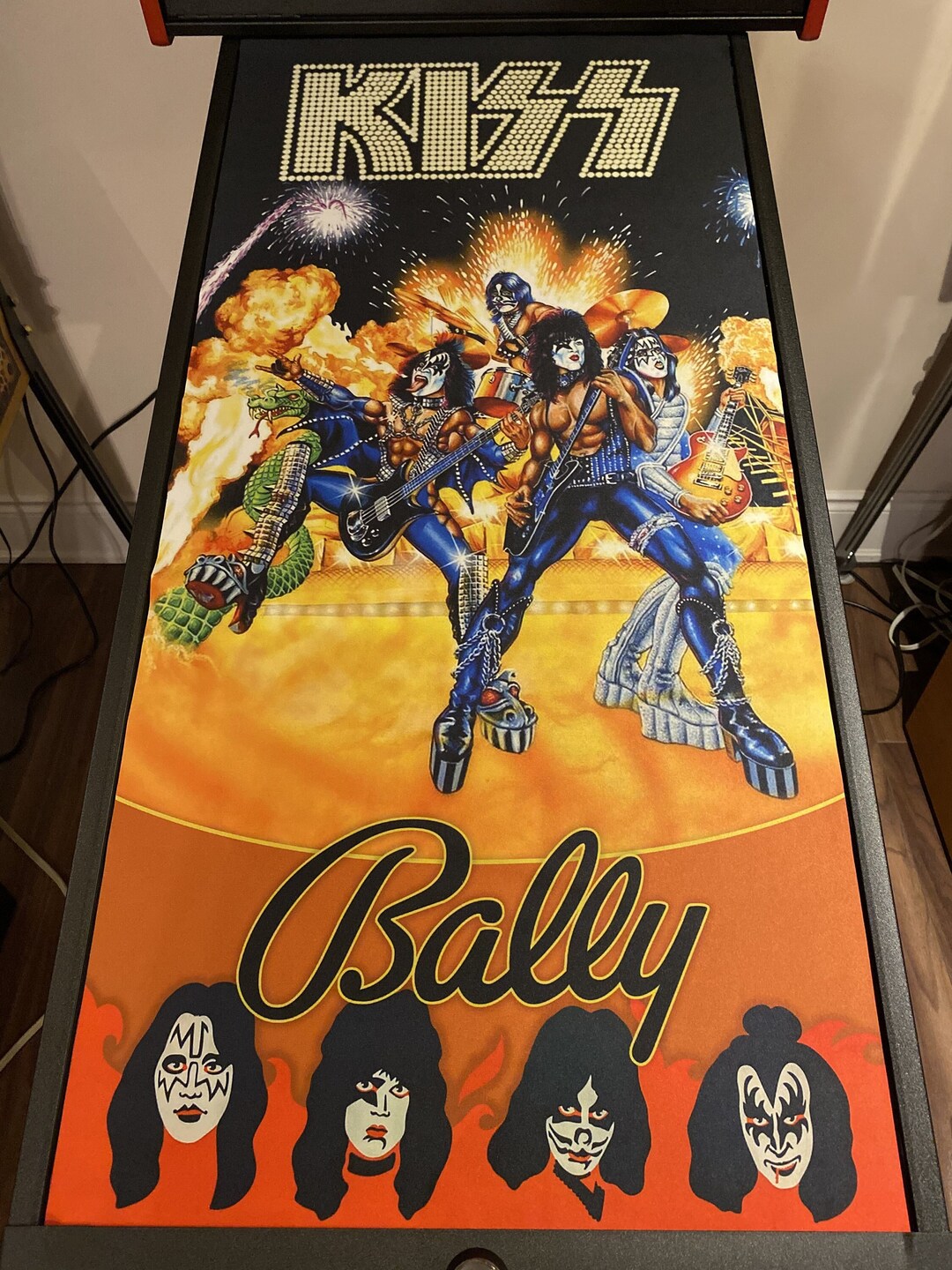 Bally Kiss Pinball Machine Glass Cover dust Cover, Protection, Game ...