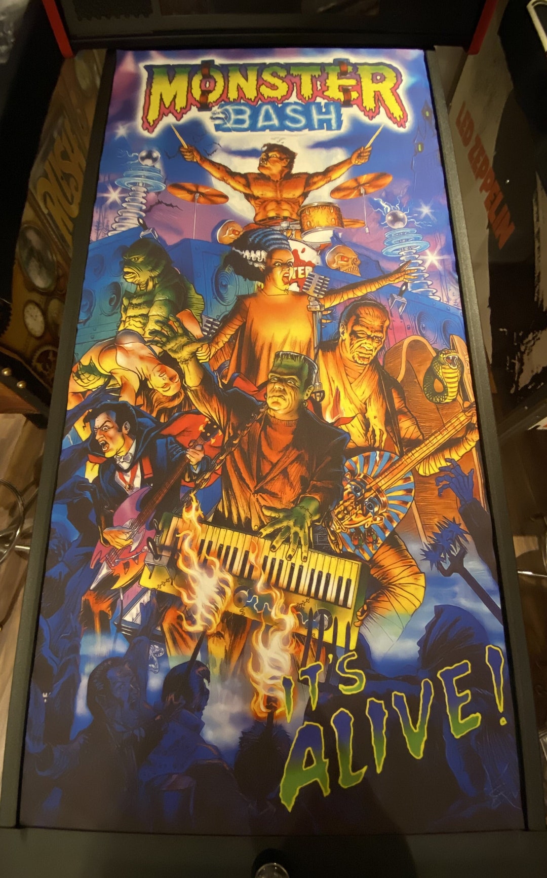 Monster Bash Pinball Machine Glass Cover dust Cover, Protection, Game ...