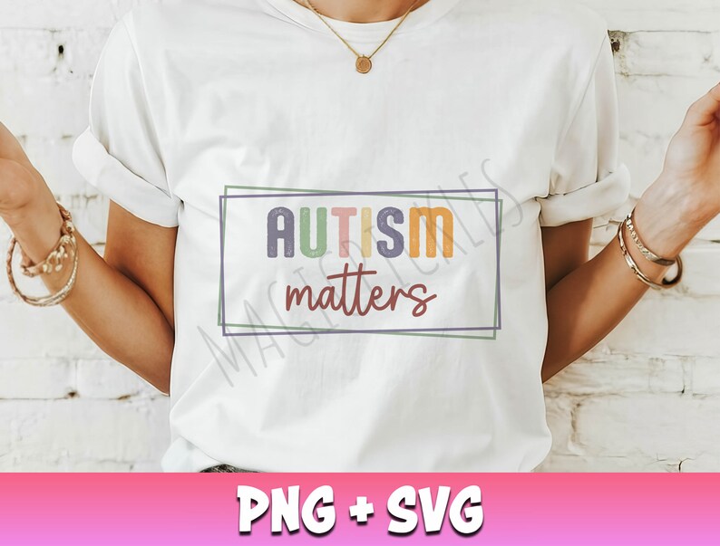 Autism Matters Svg in Distressed Font, Autism Svg, Autism Awareness Svg ...