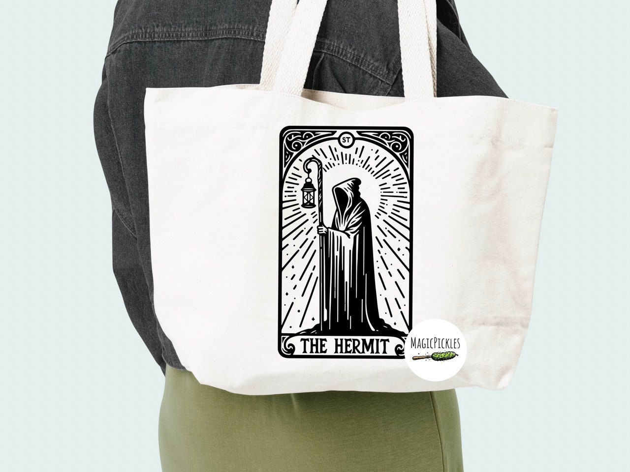 The Hermit Tarot Card SVG, Skeleton Svg, Funny Tarot Card Png, Mystical ...