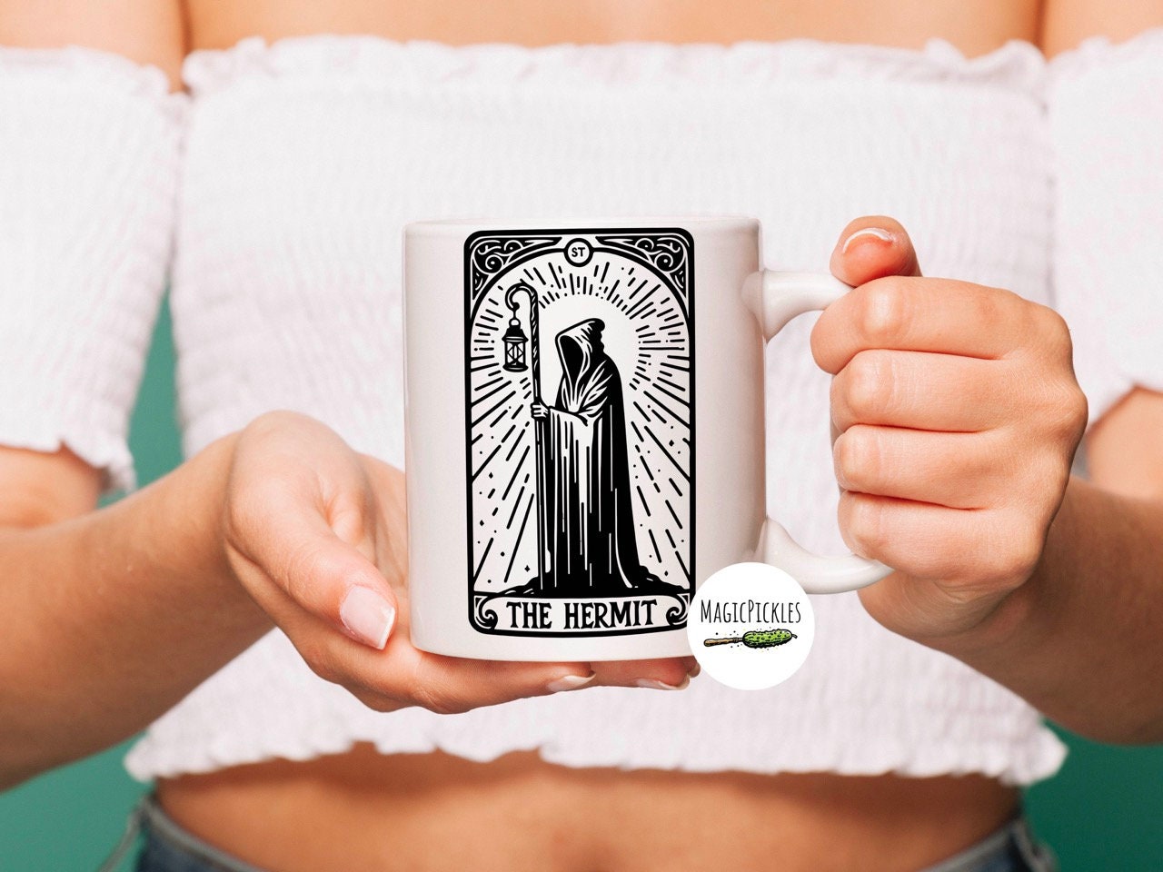 The Hermit Tarot Card SVG, Skeleton Svg, Funny Tarot Card Png, Mystical ...