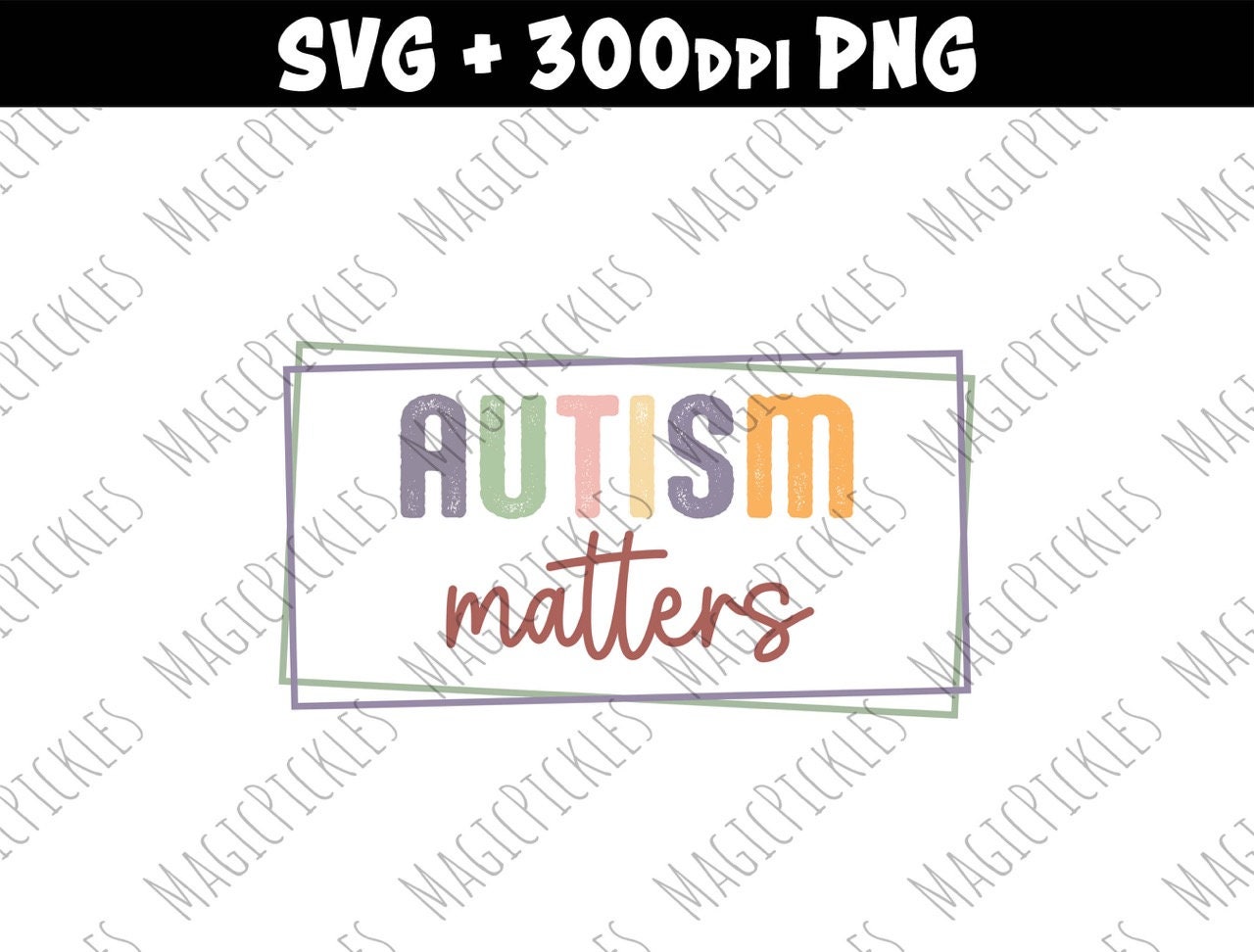 Autism Matters Svg in Distressed Font, Autism Svg, Autism Awareness Svg ...